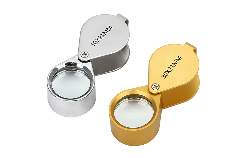 China Diamond Magnifiers Folding Metal Jewelers Eye Loupes Jewelry ...